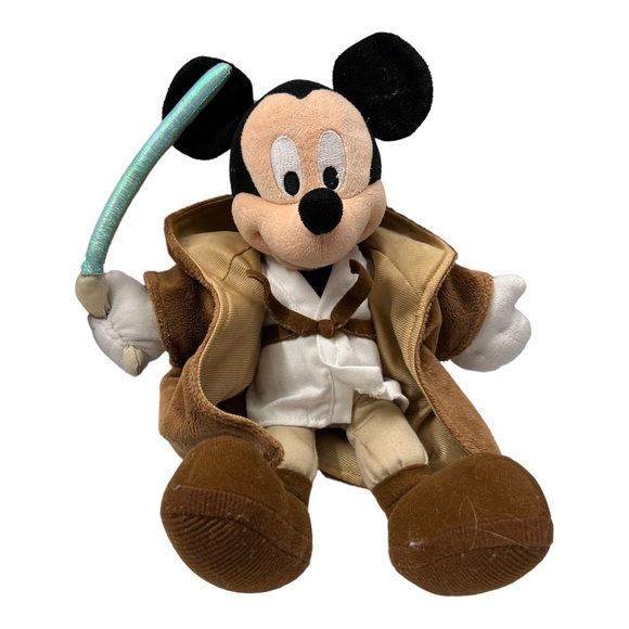 Disney | Toys | Star Wars Jedi Mickey Mouse Stuffed Plush 5 Walt Disney ...